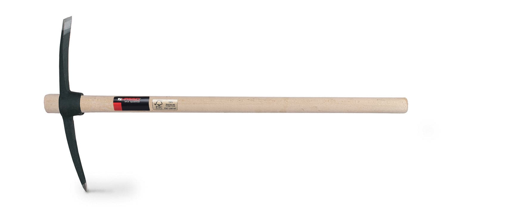 FORGED STEEL HASSO PICKAXE WITH FSC BEECH HANDLE CM. 90 Best Price at Maltashopper