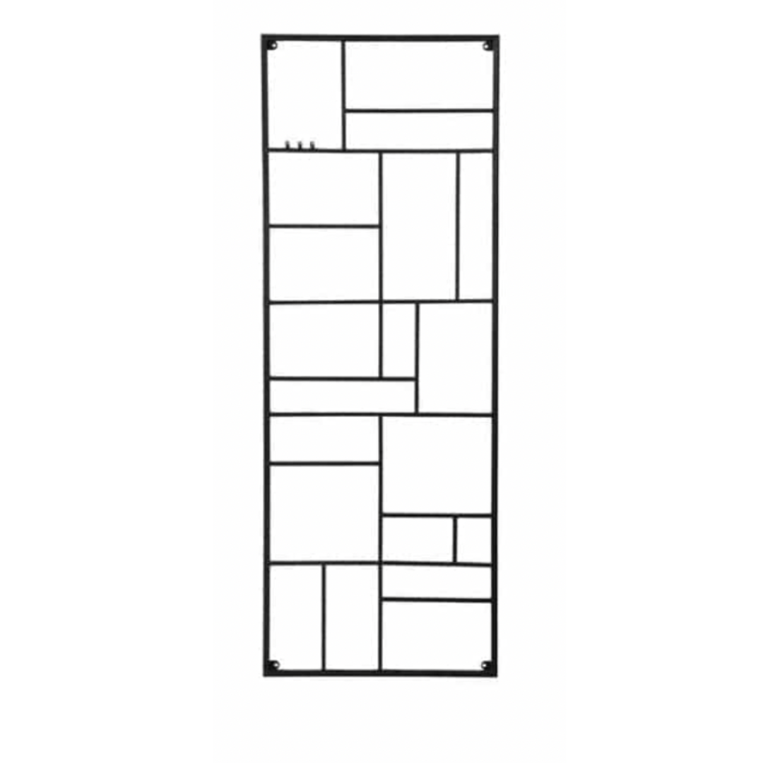 MODULAR Wall organizer black H 150 x W 55 cm | Best Price at ...