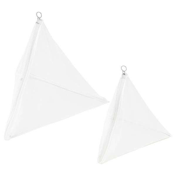 SLIBB - Set of 2 laundry bags, white/grey | Best Price at Maltashopper.com