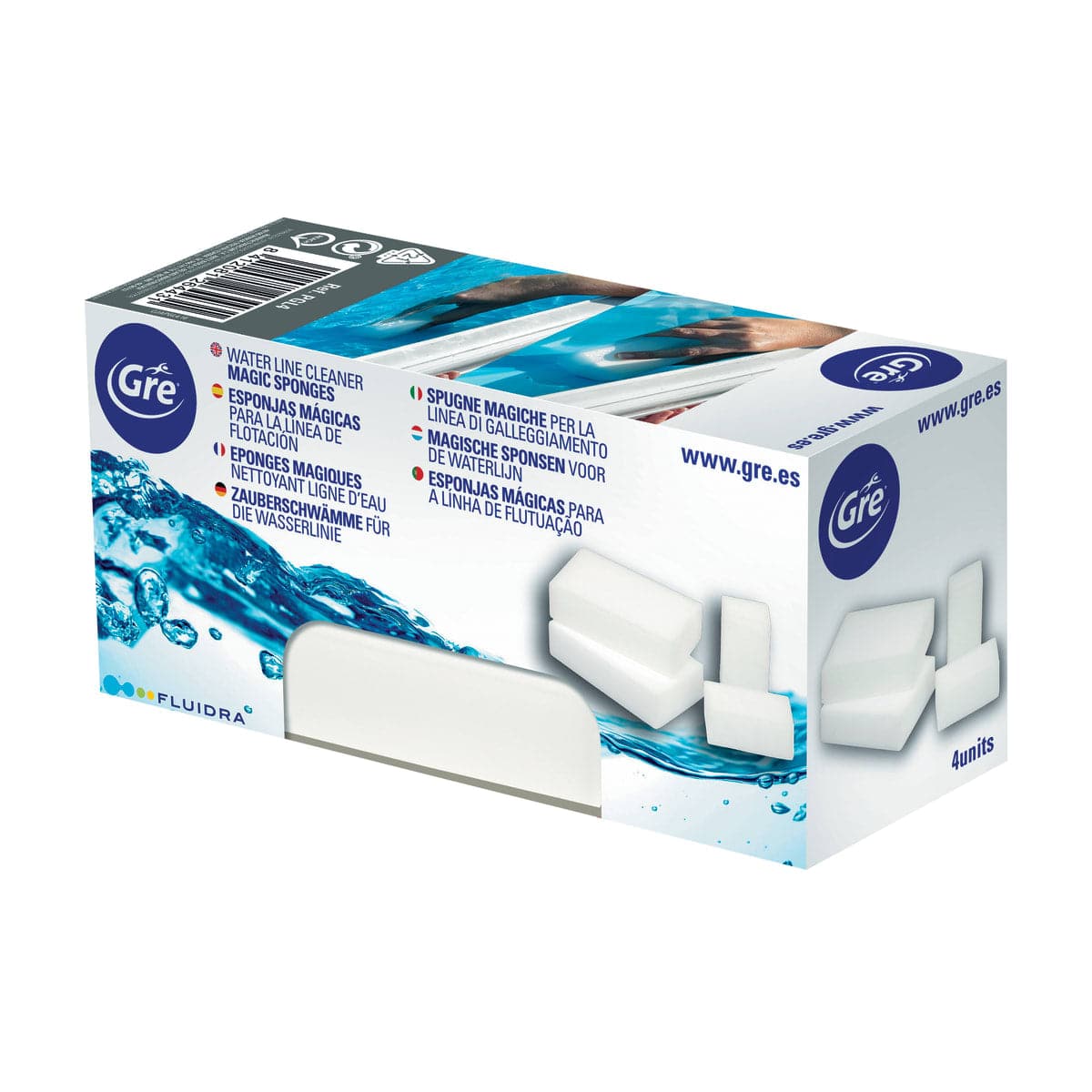 SET OF 4 SPONGES FOR POOL WATER LINE | Best Price at Maltashopper.com