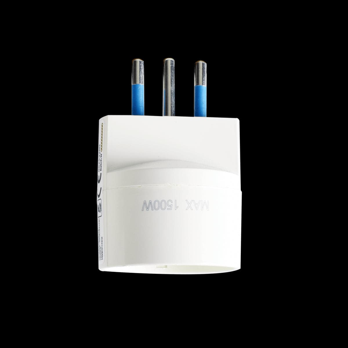 ADAPTER PLUG 10A SCHUKO SOCKET WHITE | Best Price at Maltashopper.com