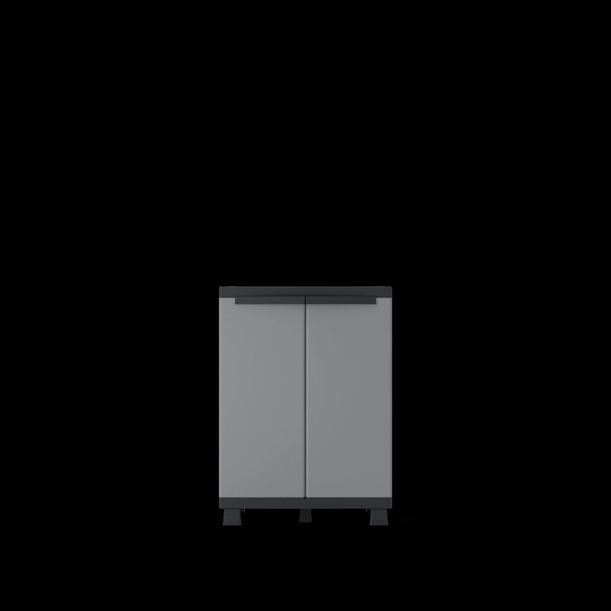 LOW RESIN CUPBOARD CM91,5X68X39CM SPACEO GREY | Best Price at ...