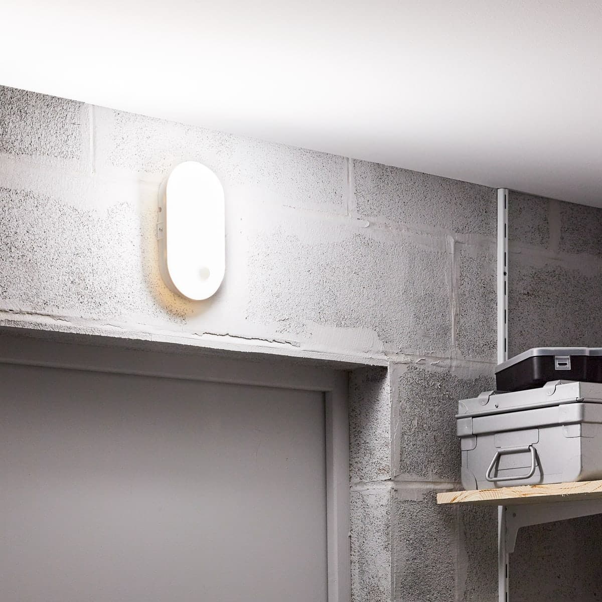 EZY CEILING LIGHT PLASTIC WHITE 20 CM LED 15W NATURAL LIGHT IP65 WITH ...
