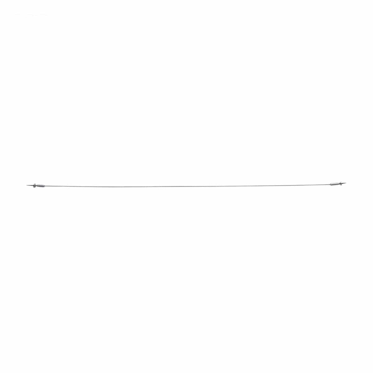 SHOWER CURTAIN ROD ADJUSTABLE CABLE L 220 CM STEEL | Best Price at ...